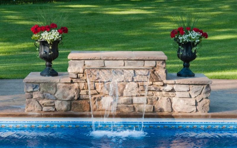 Swimming Pool Water Features - Bison Construction LLC